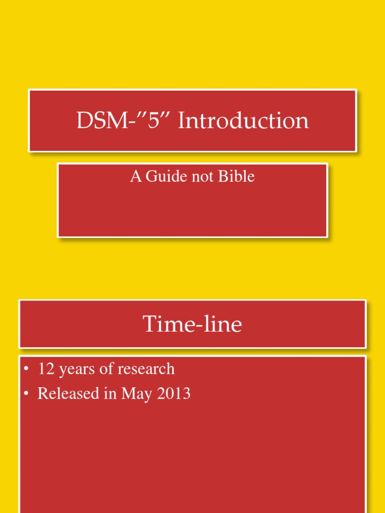 DSM 5 Introduction | PDF | Dsm 5 | Diagnostic And Statistical Manual Of ...
