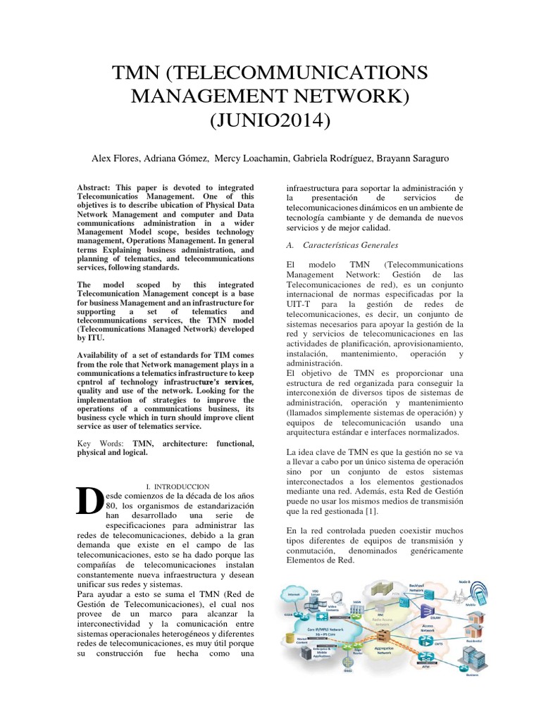 Gestión de Redes de Telecomunicaciones | PDF | Calidad de servicio ...