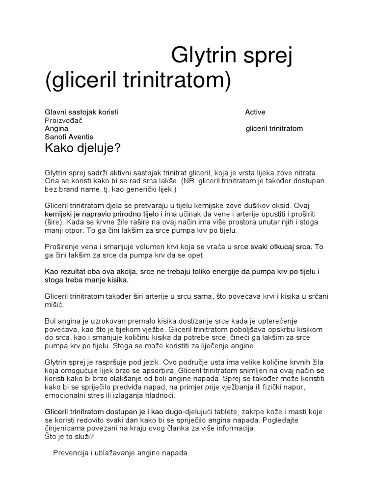Glytrin Sprej | PDF