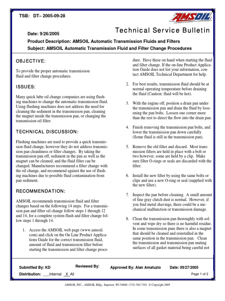 Automatic Transmission Flush Procedure | PDF