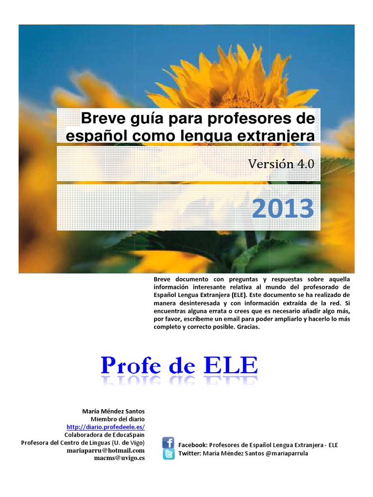 La Guía Esencial para Todo Profesor de E/LE, de María Méndez | PDF ...