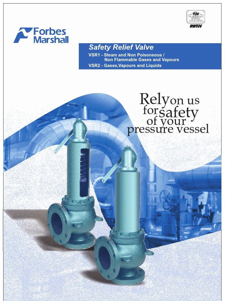 FM Safety Relief Valve Folder Vsr1n2colour Nov05 | PDF | Valve | Boiler