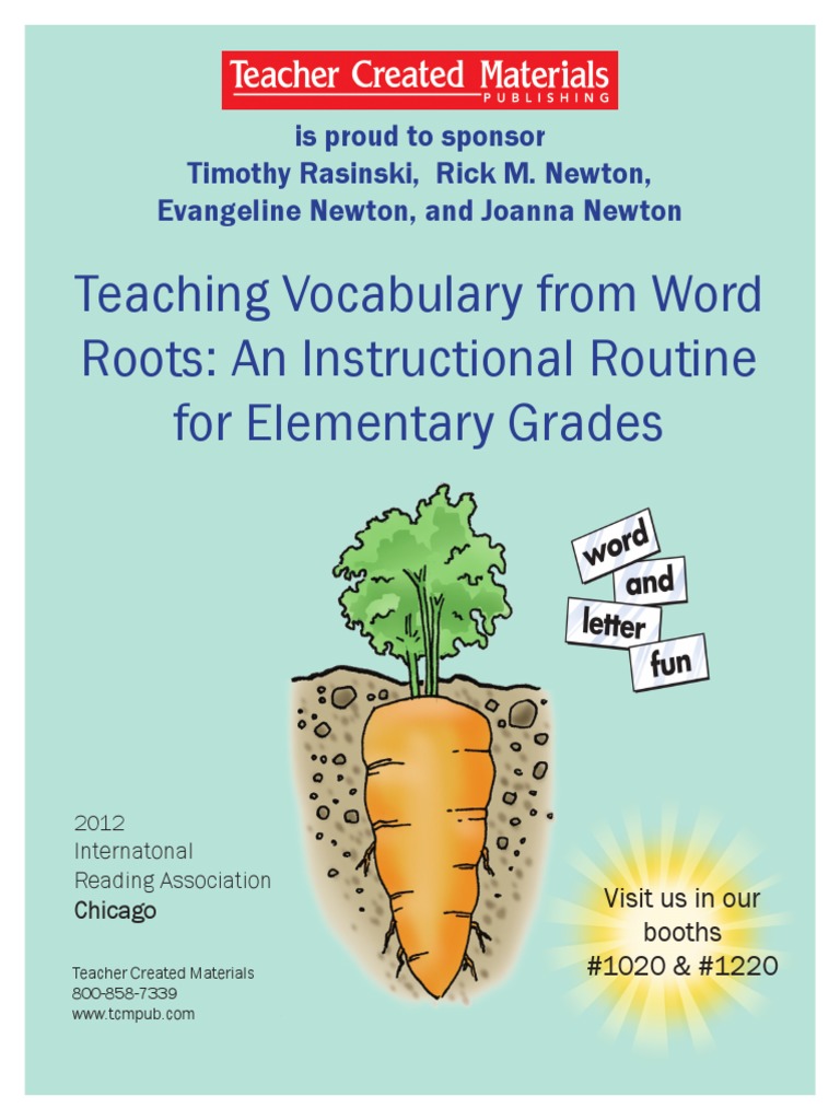 Teaching Vocabulary From Word Roots - An Instructional Routine For ...
