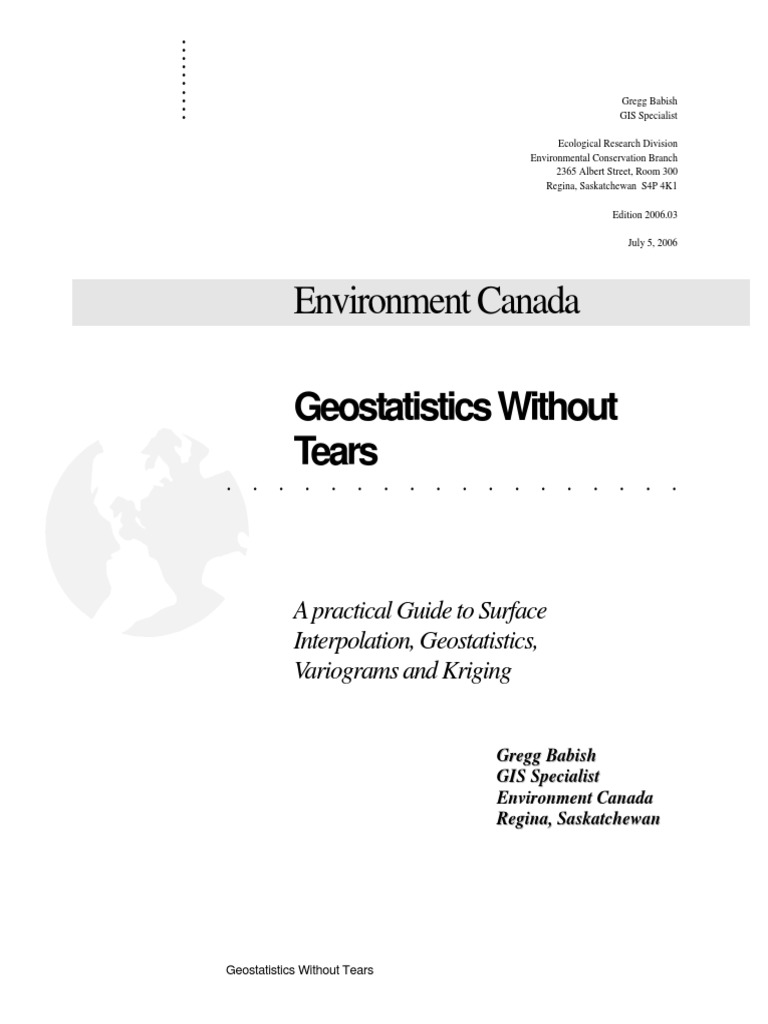 Geostatistics Without Tears | PDF | Interpolation | Prediction