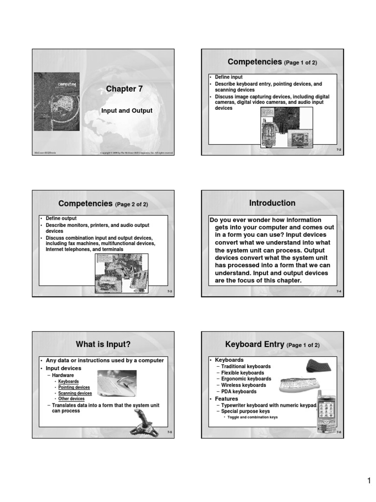 Competencies: (Page 1 of 2) | PDF | Computer Keyboard | Printer (Computing)