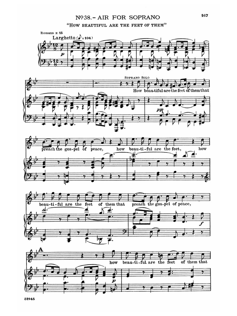 How Beautiful Are The Feet | PDF | Messiah (Handel) | Performing Arts