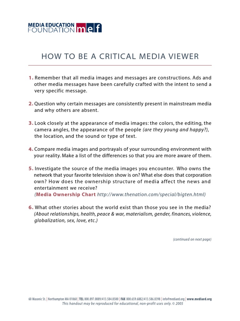 Critical Viewing | PDF | Television Programs | Advertising