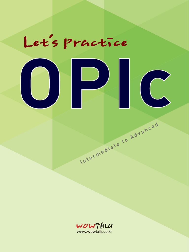 Lets Practice OPIc | PDF