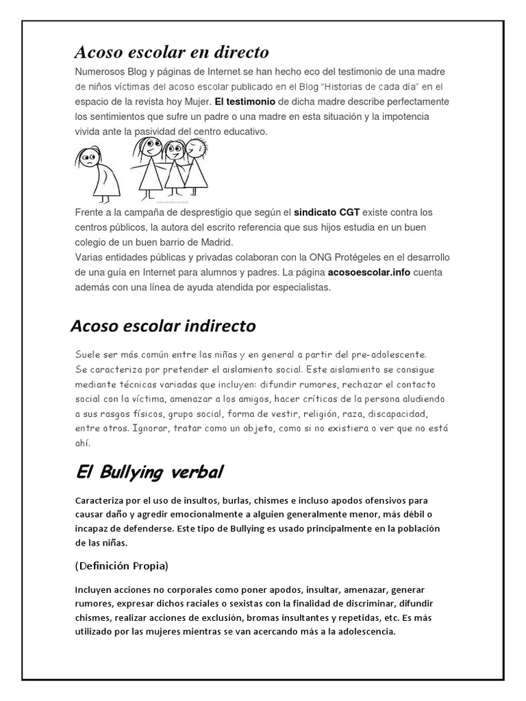 Bullying | PDF | Sicología | Sexo
