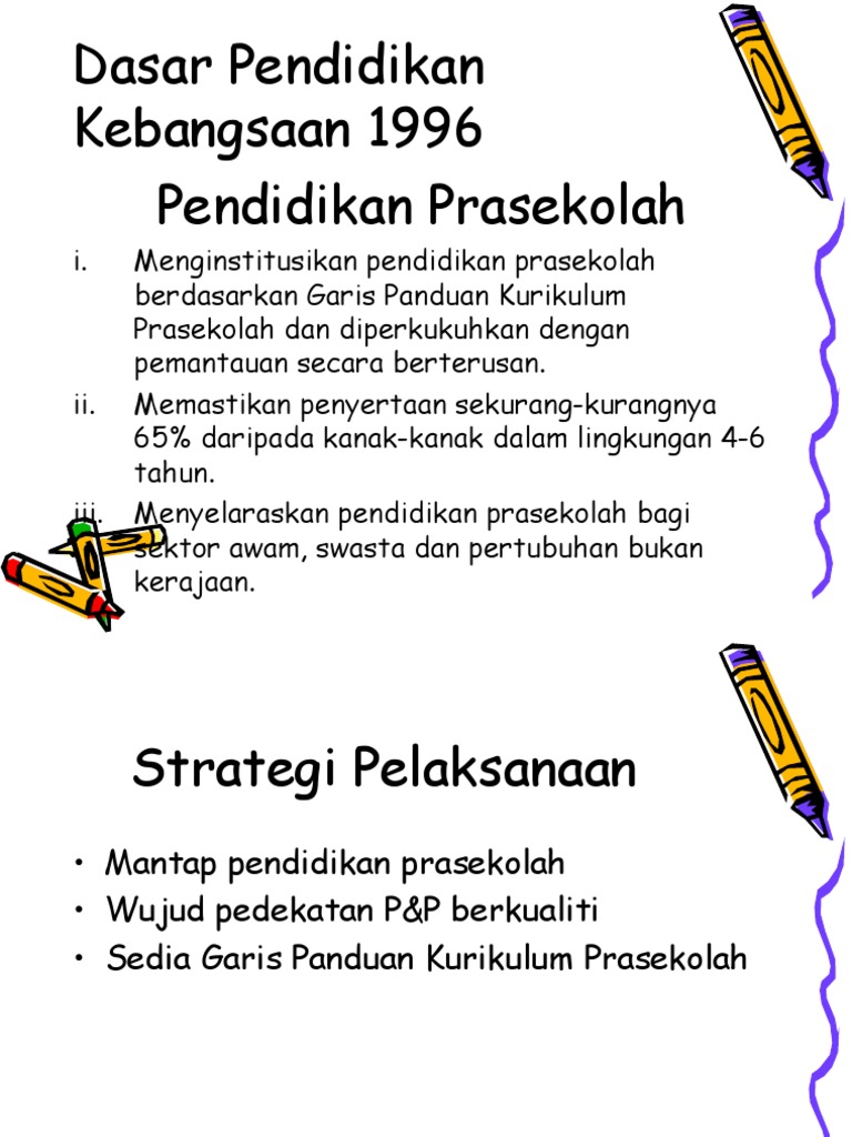 Dasar Pendidikan Kebangsaan | PDF