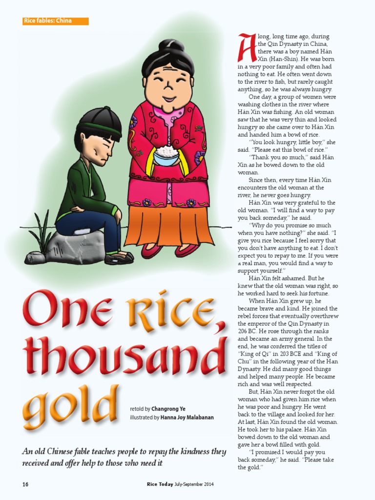 The Fable of Rice and Gold | PDF | International Rice Research ...
