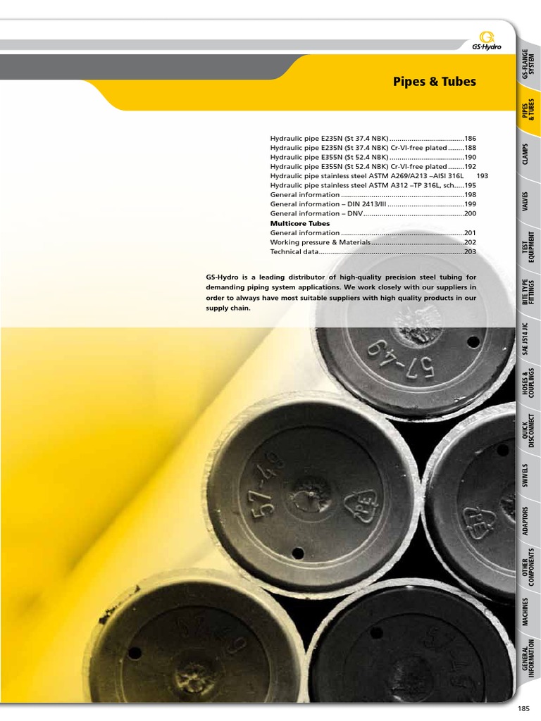 GS Hydro Pipes & Tubes | PDF | Technology & Engineering