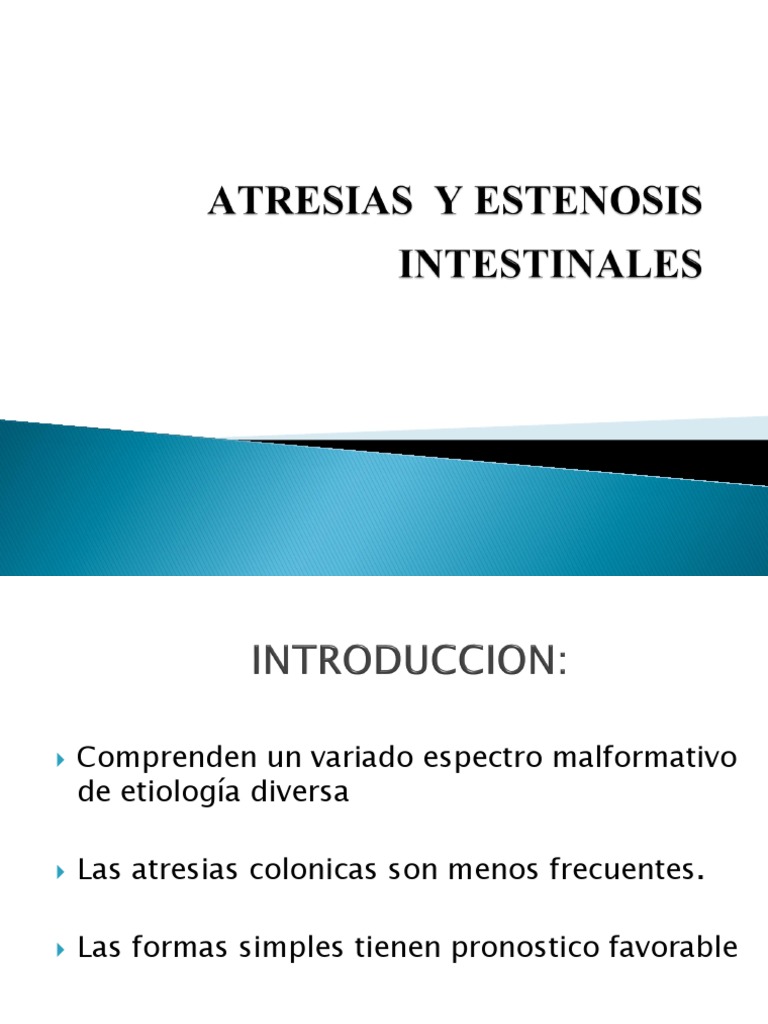 Atresia Intestinal | PDF | Abdomen | Gastroenterología