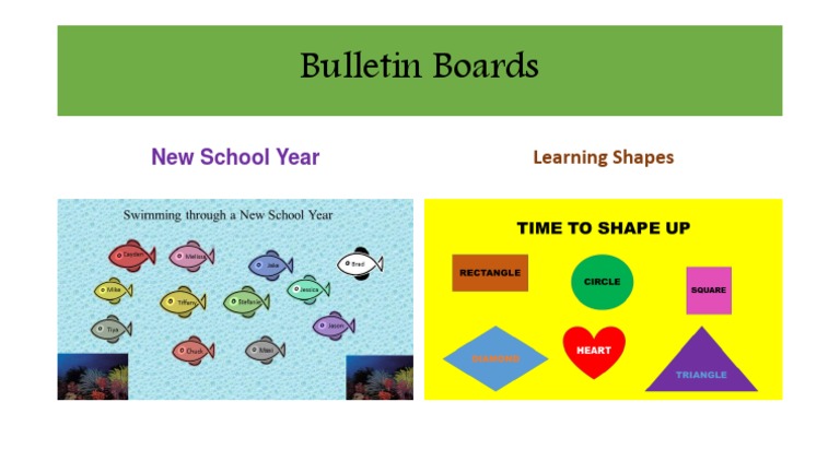 Bulletin Boards for Learning Shapes | PDF