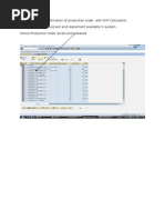 TECO Process for Production Orders in SAP | PDF