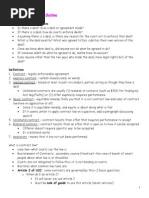 Bar Prep - Outline - Contracts - Short | PDF | Assignment (Law) | Offer ...