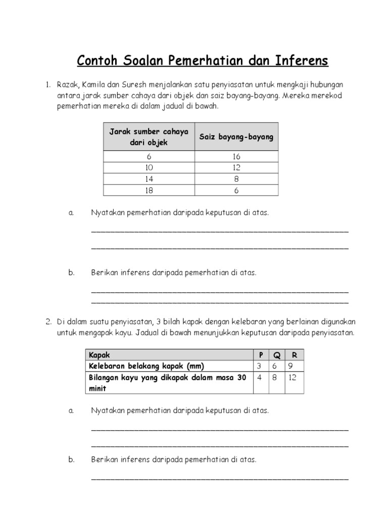 Modul SC Pemerhatian Dan Inferens | PDF