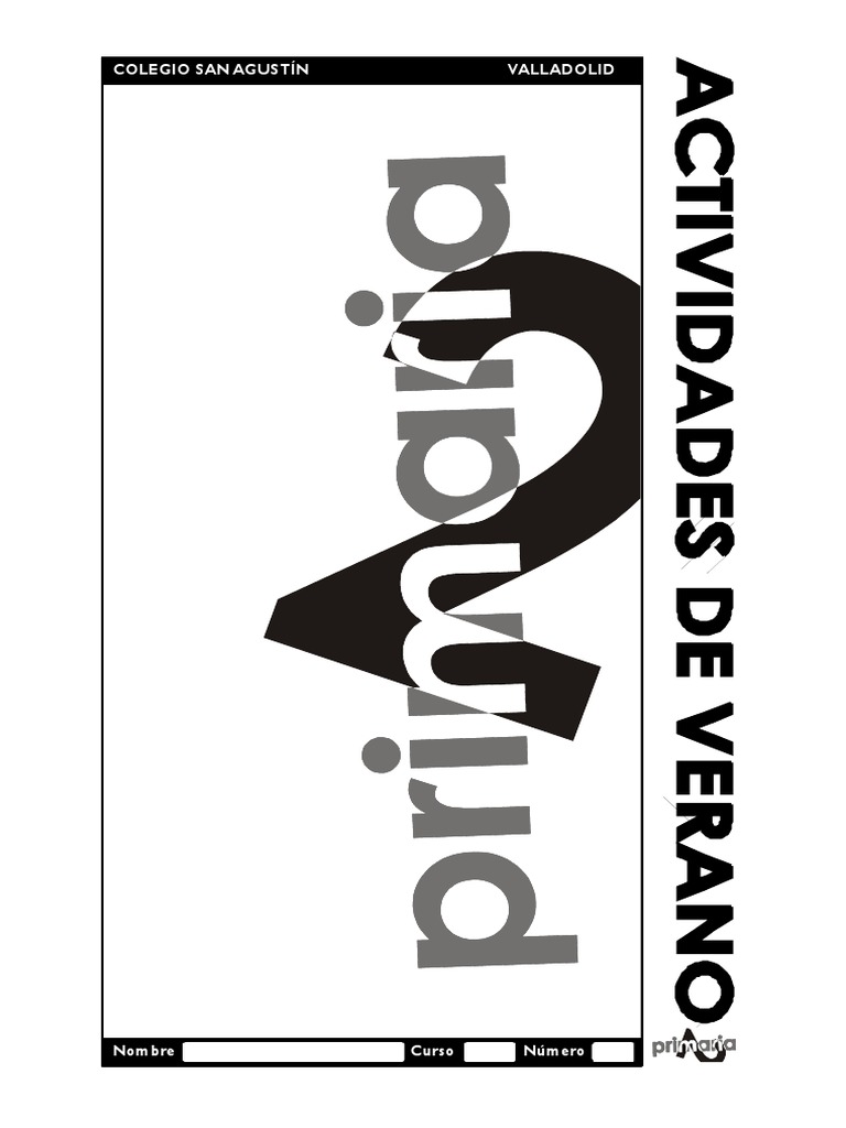 2 Primaria Actividades de Verano | PDF