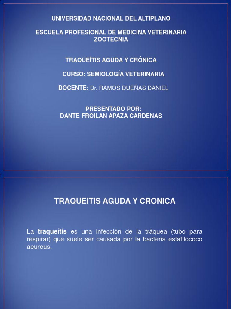 Traqueitis Exponer | PDF | Tos | Enfermedades y trastornos