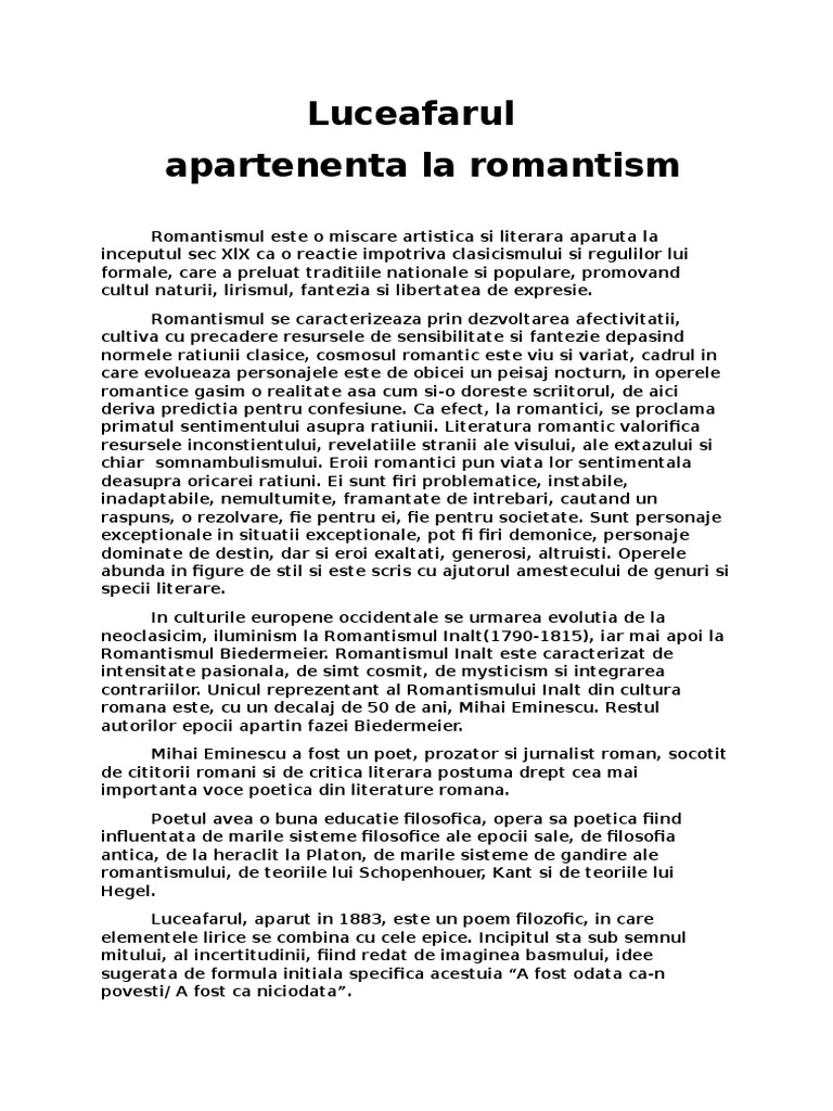 Luceafarul-eseu