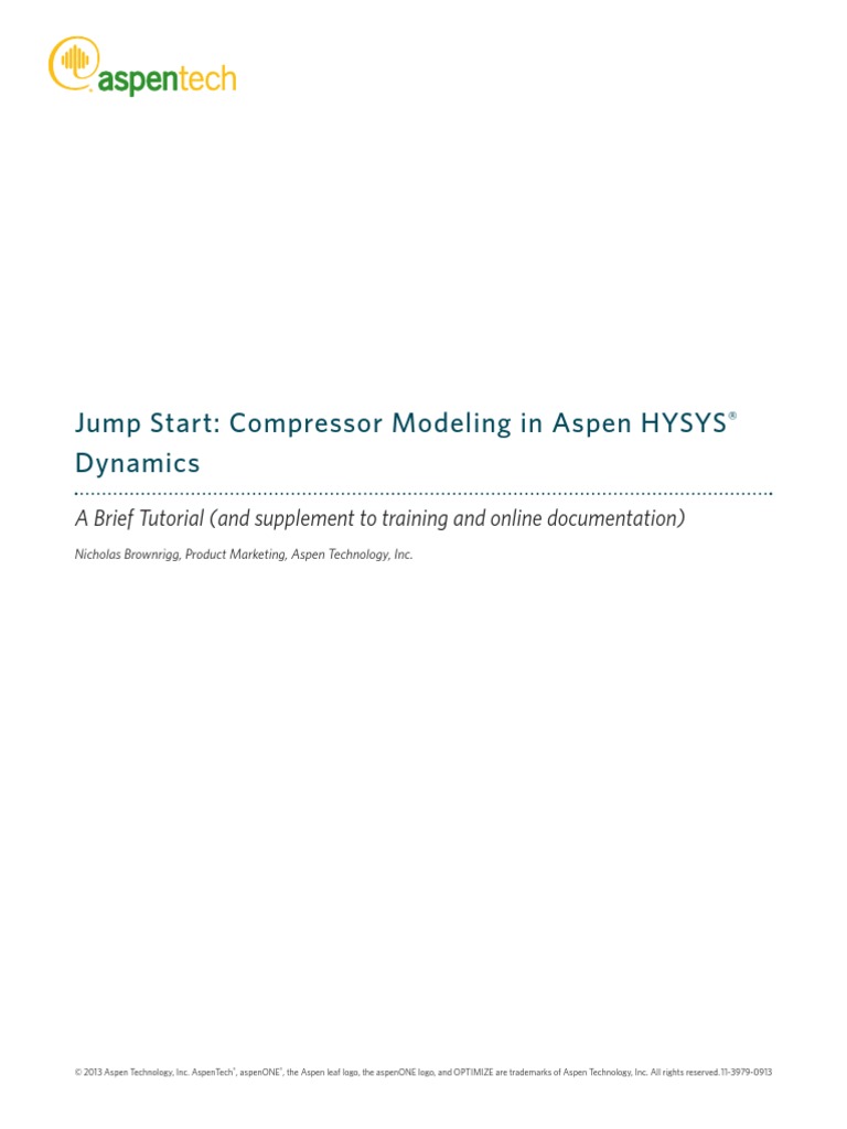 Aspen Compressor Modelling | PDF | Gas Compressor | Simulation