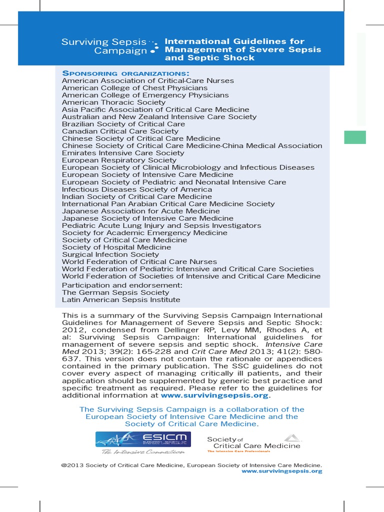 Implement Pocketguide | PDF | Sepsis | Intensive Care Medicine