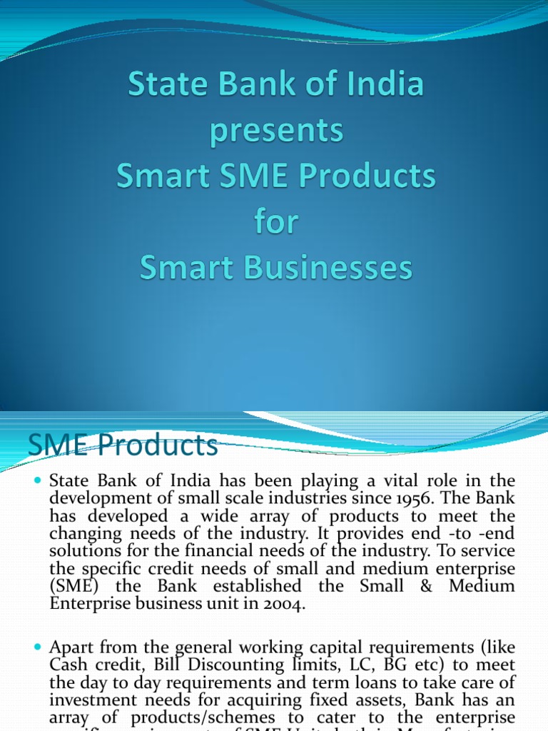 Sbi Sme | PDF | Loans | Finance & Money Management