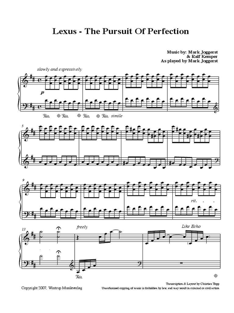 Lexus) The Persuit of Perfection | PDF