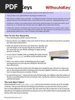 DIY Tubular Lock Pick Instructions | PDF | Tools | Equipment