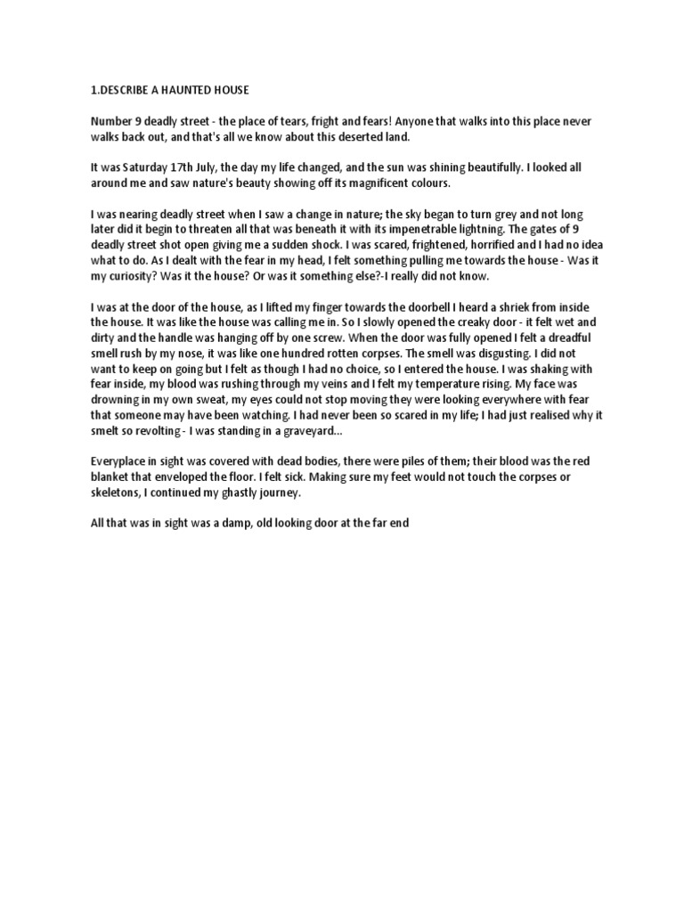Useful Short Descriptive Essays Nature