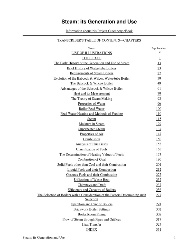 Steam, Its Generation and Use by Babcock & Wilcox Co. | PDF | Project ...