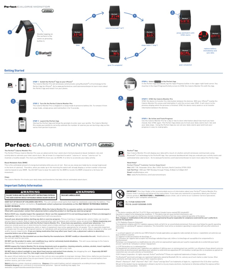 Calorie Monitor Pro UG 10-13 Web PDF | PDF | Ios | Mobile App
