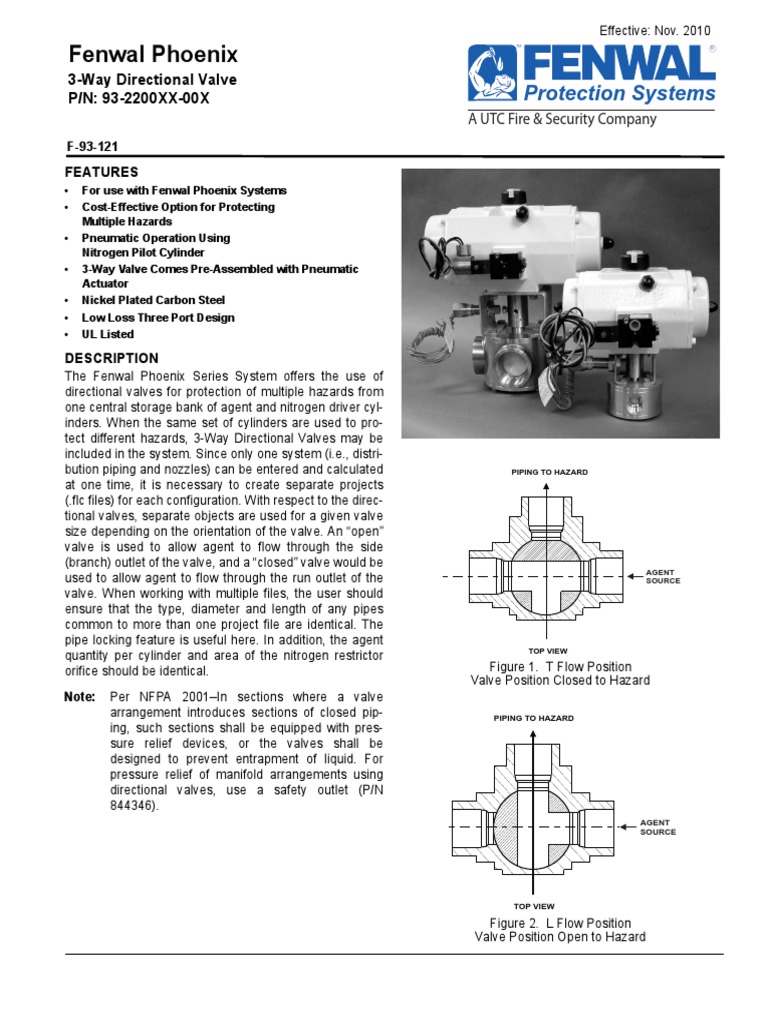 Fenwal Phoenix 3-Way Directional Valve | PDF | Valve | Actuator