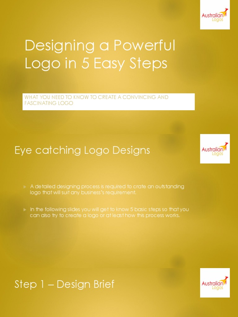 Designing A Powerful Logo in 5 Easy Steps | PDF | Design ...