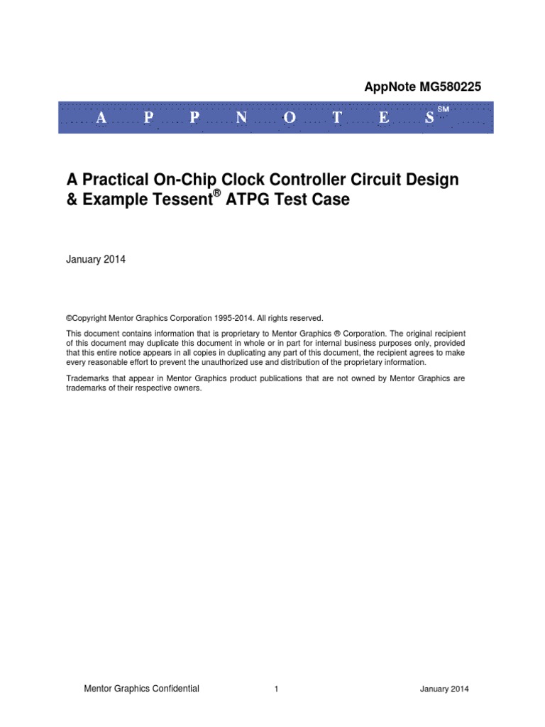 A Practical On-Chip Clock Controller Circuit Design | PDF | System On A ...