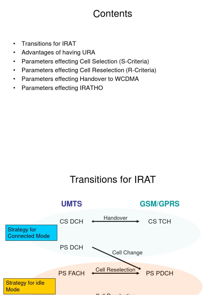 IRAT Operation | PDF | W Cdma (Umts) | Universal Mobile ...