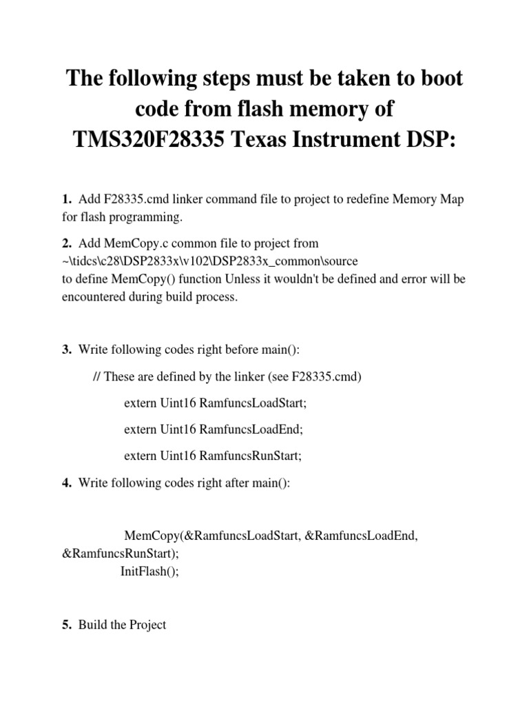 DSP Flash Programming Tutorial | PDF | Flash Memory | Computer Program DSP Flash Programming Tutorial | PDF | Flash Memory | Computer Program