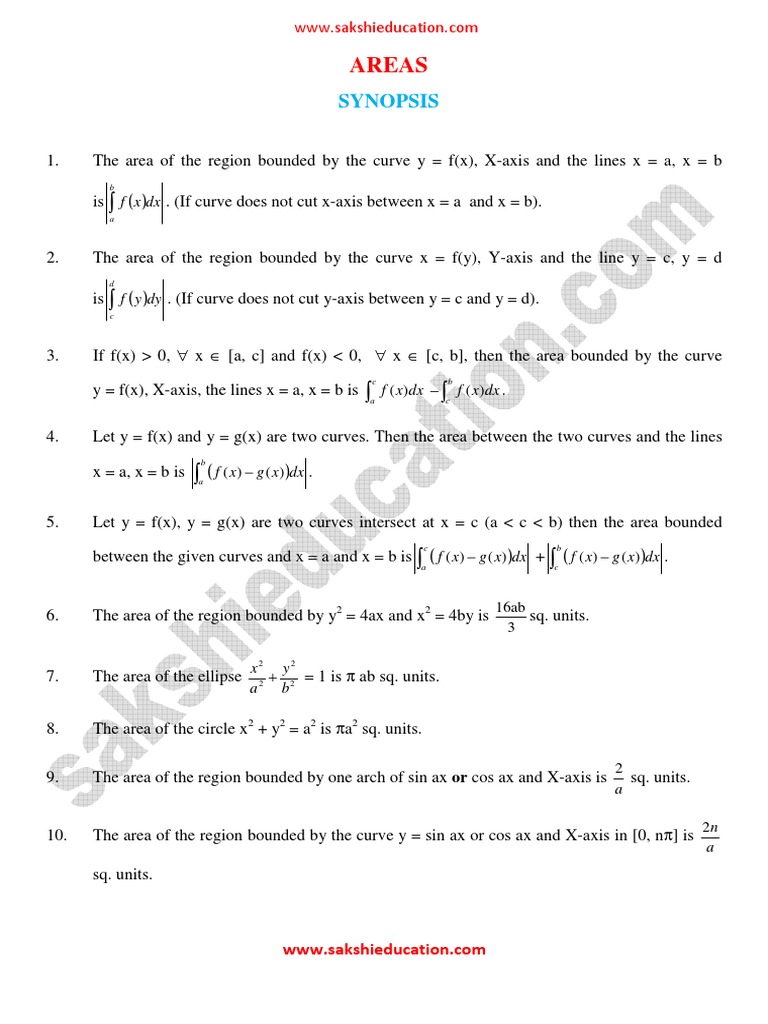 Calculus: Area Under Curves Guide | PDF | Teaching Methods & Materials