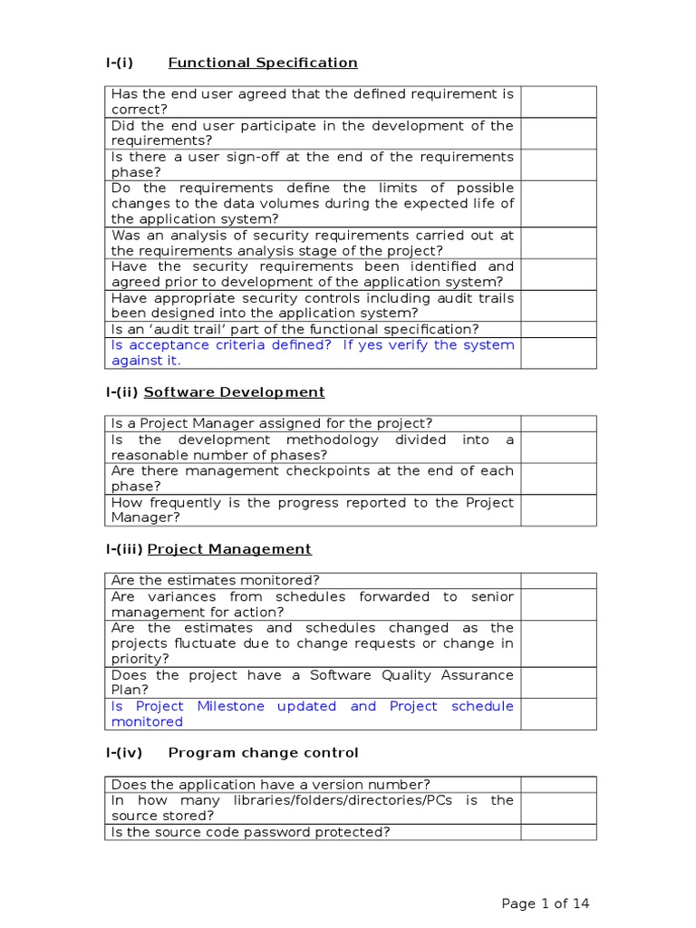Software Testing Checklist Pdf Inputoutput Software Testing 6391