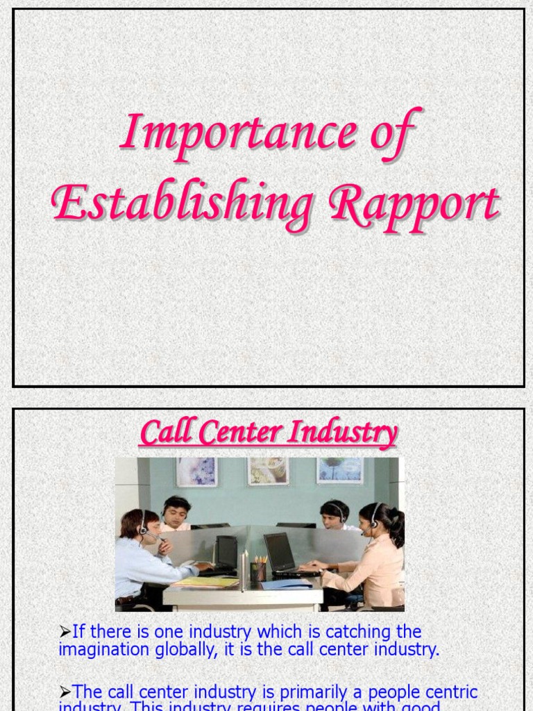 Rapport Building | PDF | Call Centre | Communication