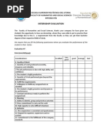 Supervisor Feedback on Internship Performance | PDF | Internship | Job ...