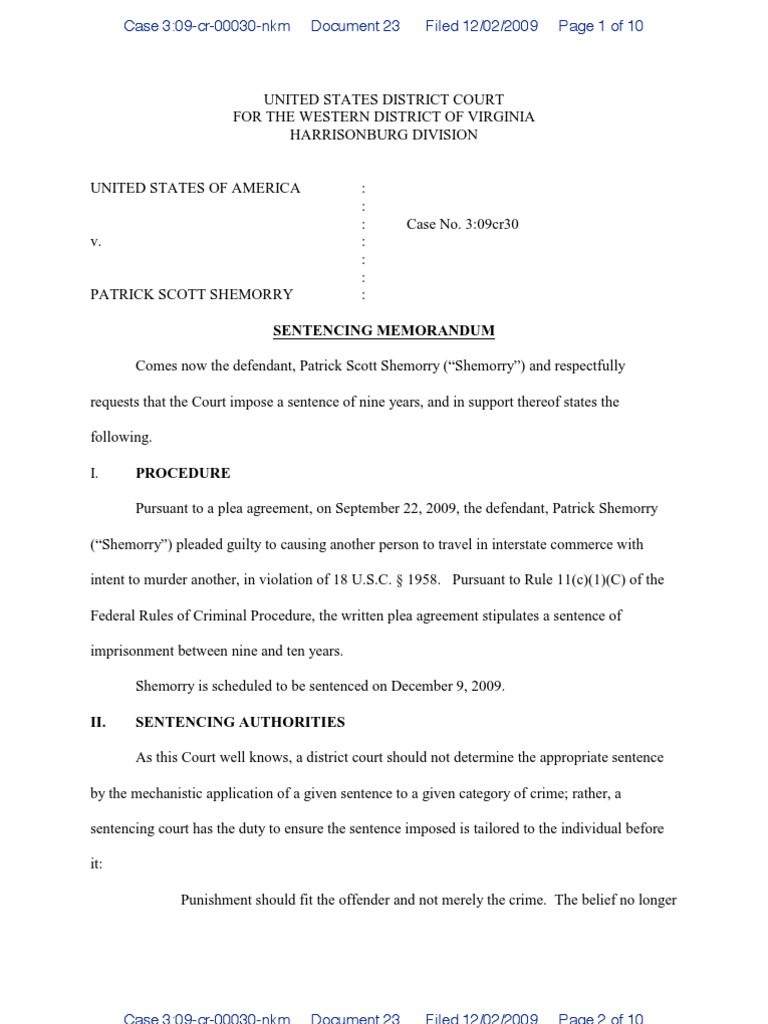 News Shemorry Sentence | PDF | United States Federal Sentencing ...