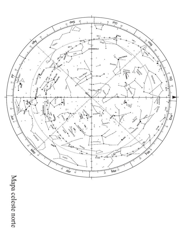 Planisferio Mapa Estrellas PDF | PDF