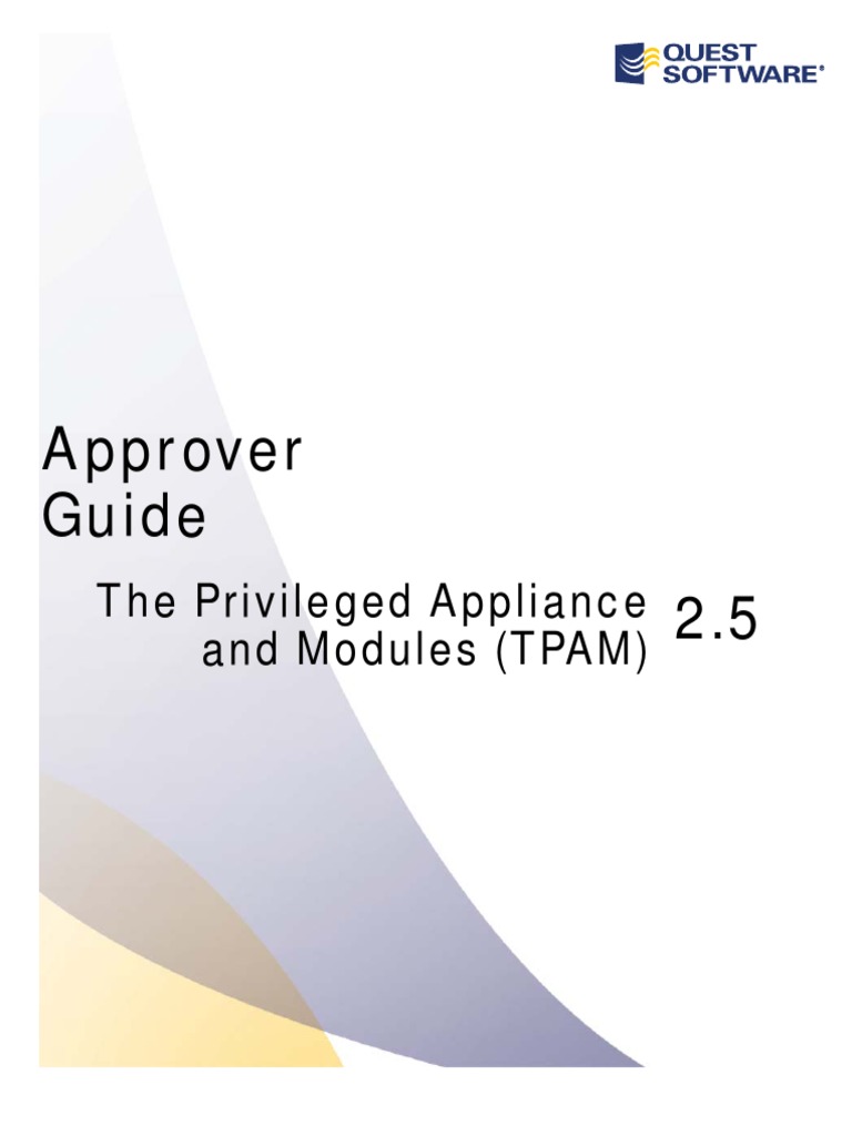 TPAM Approver Guide | PDF | Password | Tab (Gui)