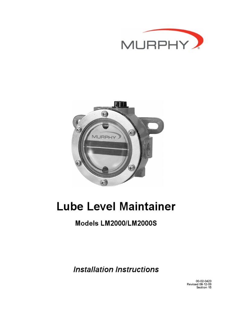 FW Murphy Level Maintainer Manual | PDF | Screw | Nut (Hardware)