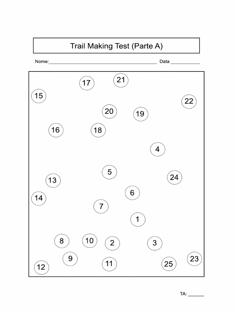 Trail Making Test A PDF | PDF