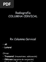 RX Columna Cervical | PDF | La columna vertebral | Vértebra