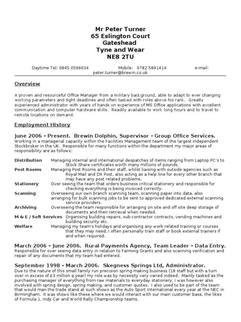 MR Peter Turner 65 Eslington Court Gateshead Tyne and Wear | PDF | Mail ...