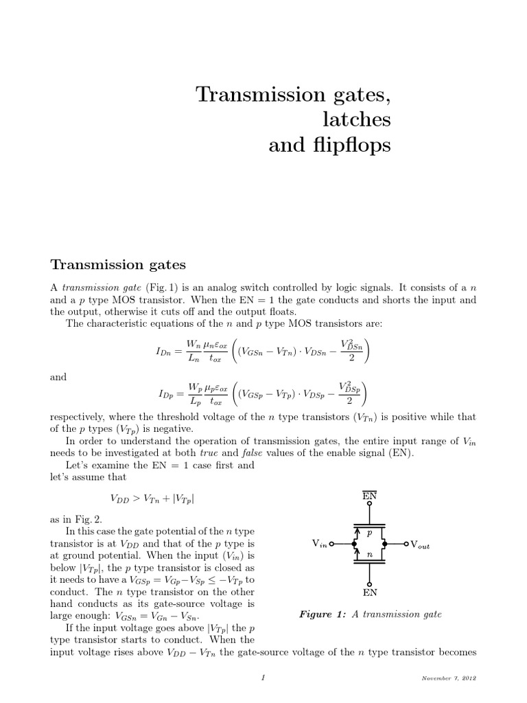 Trans Gate | Logic Gate | Electrical Components