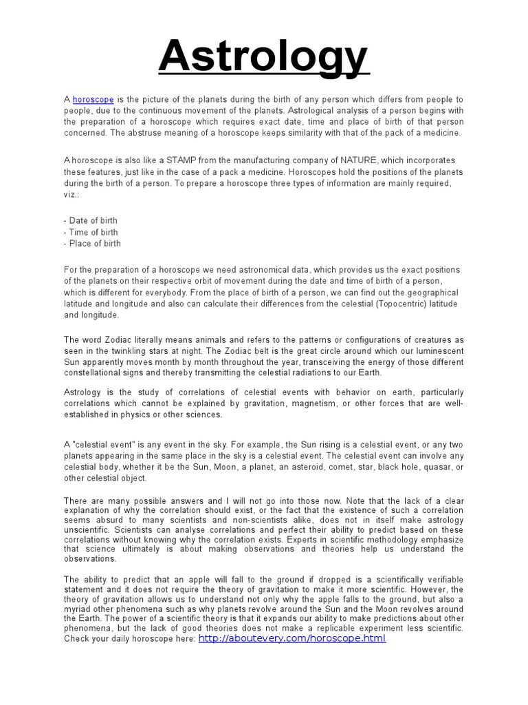 Astrology | PDF | Horoscope | Zodiac